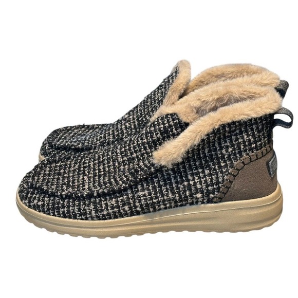 Hey Dude | Shoes | Hey Dude Womens Denny Faux Fur Lined Slip On Ankle ...